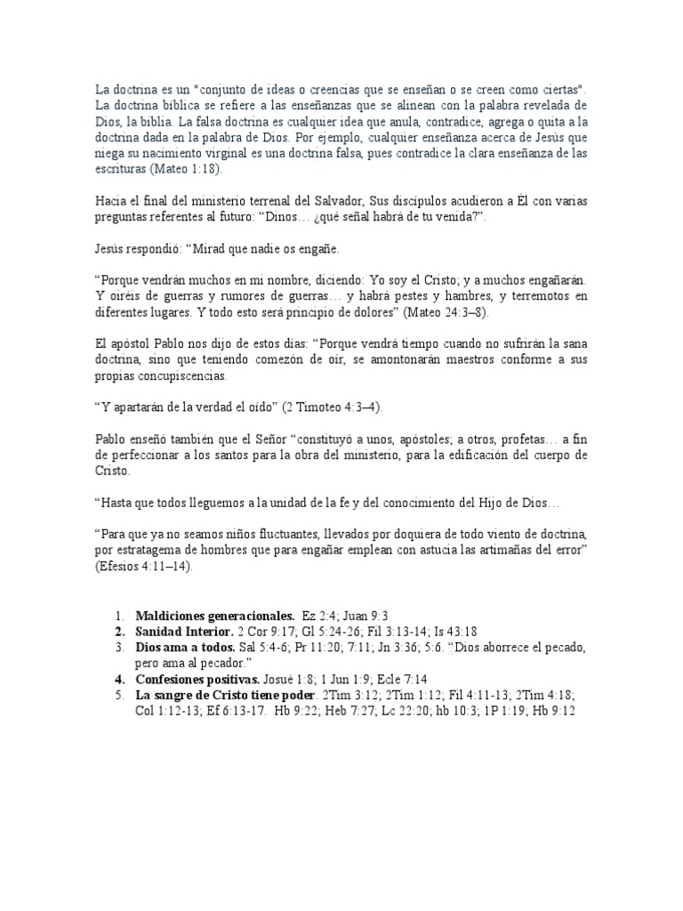 Actividad Falsas Doctrinas | PDF