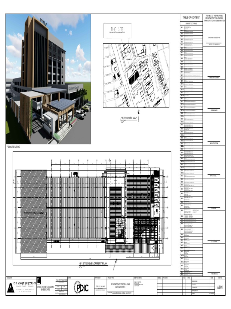 PDIC Building Renovation Plans | PDF | Design | Technical Drawing
