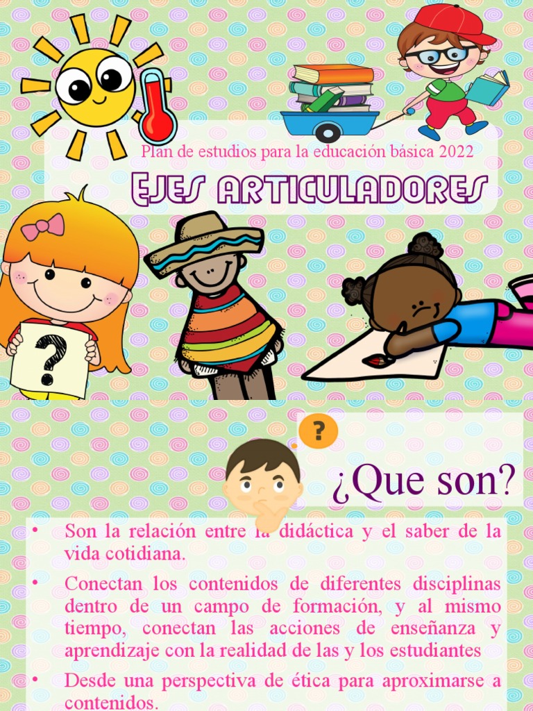 Ejes Articuladores | PDF | Inclusión (Educación) | Pensamiento