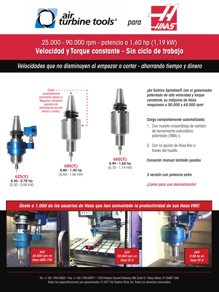 Air Turbine For Haas Spanish | PDF