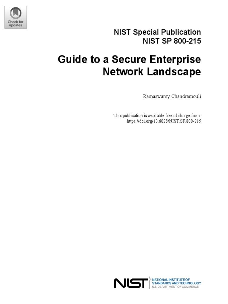 Nist SP 800-215 | PDF | Cloud Computing | Computer Network