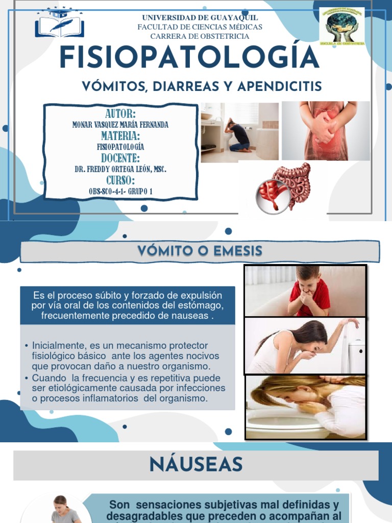 Vomitos, Diarreas y Apendicitis - Monar | PDF | Diarrea | Enfermedades y trastornos
