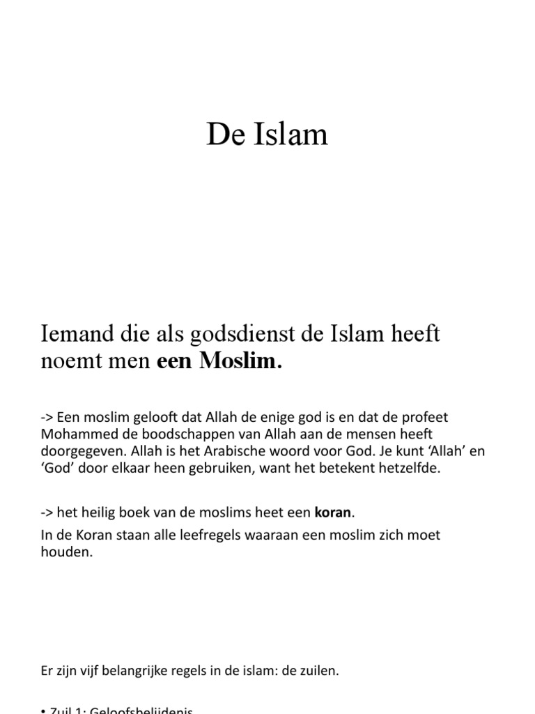 De Islam Pdf