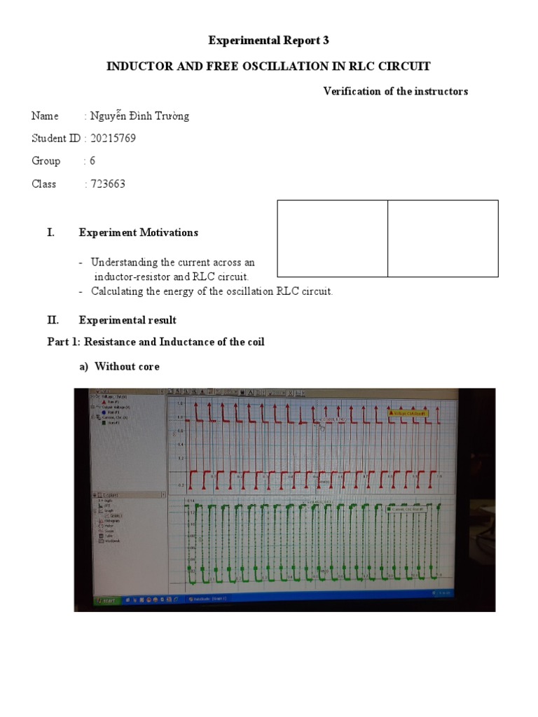 Experiment 3 | PDF | Inductor | Electrical Network