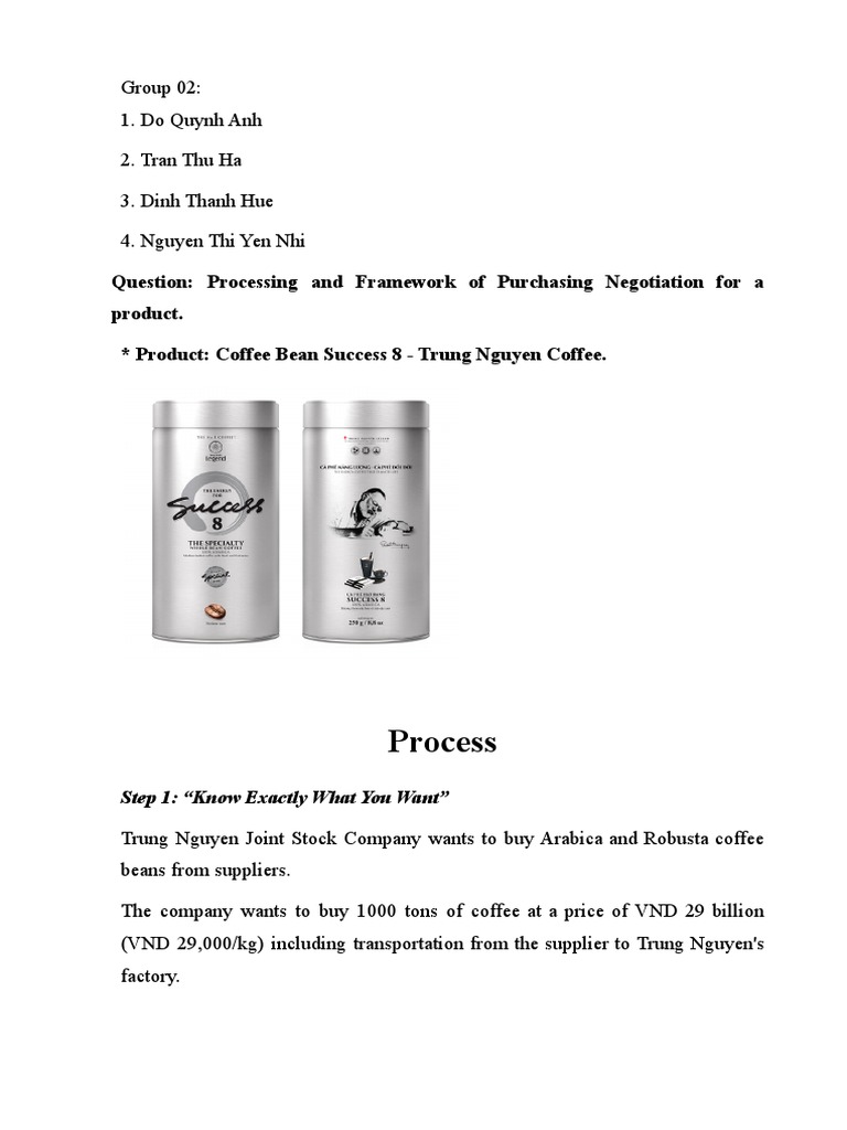Group 02 - CLC 01-Negotiation | PDF | Negotiation | Coffee