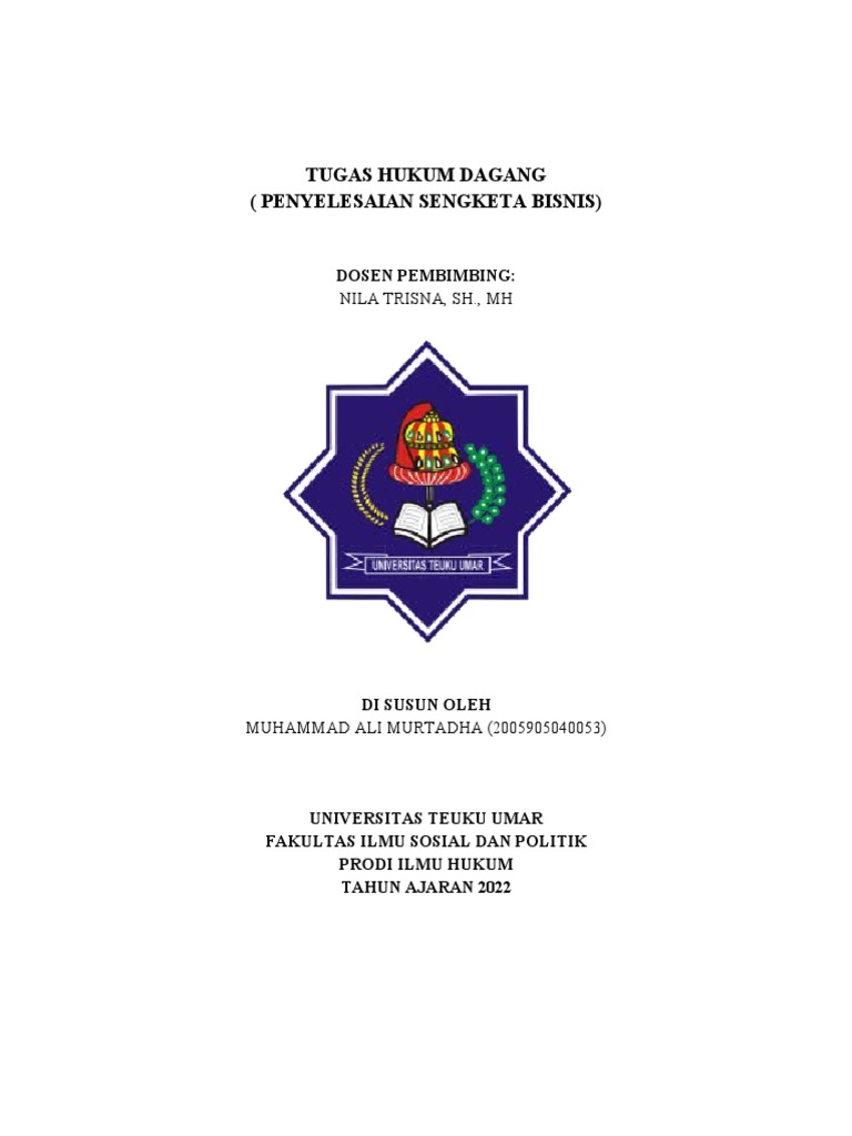 Makalah HK Dagang Muhammad Ali Murtadha | PDF