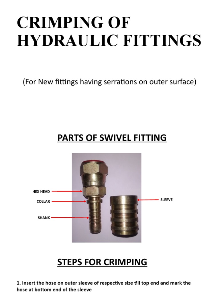 Hydraulic Fittings Crimping Guide | PDF