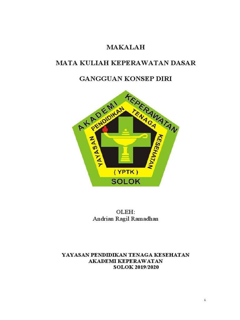 Gangguan Konsep Diri Pdf 