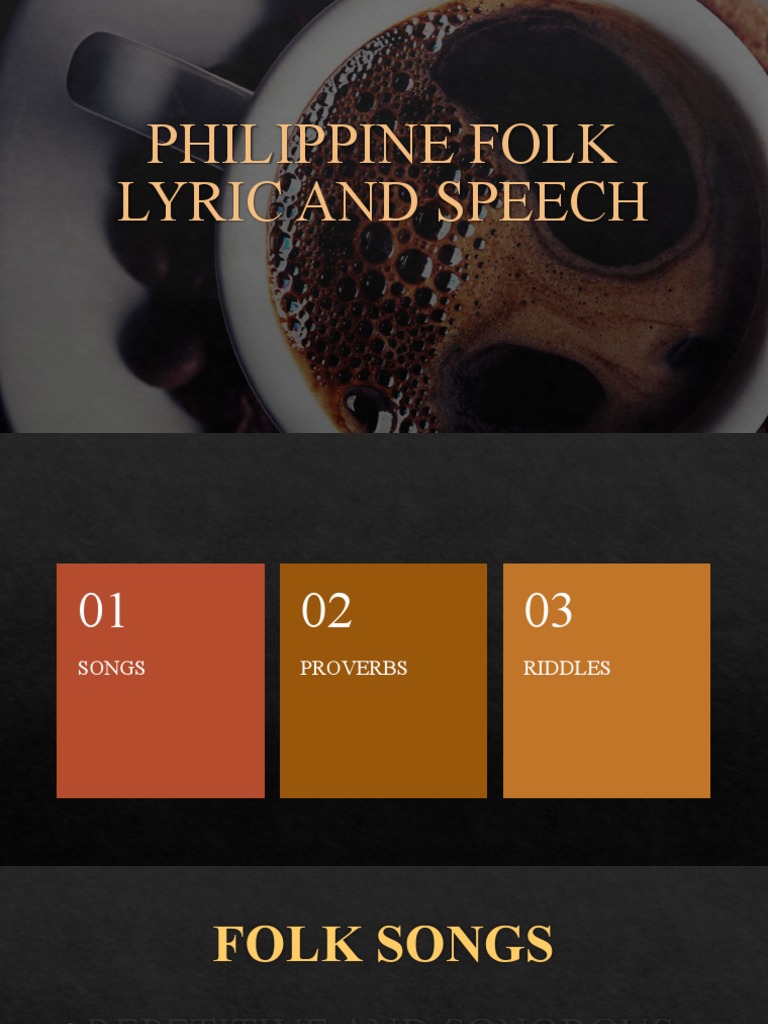 Philippine Folk Lyric and Speech | PDF