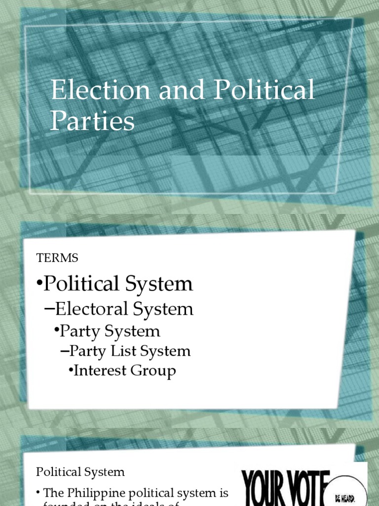 Philippine Political System Overview | PDF | Political Parties | Elections