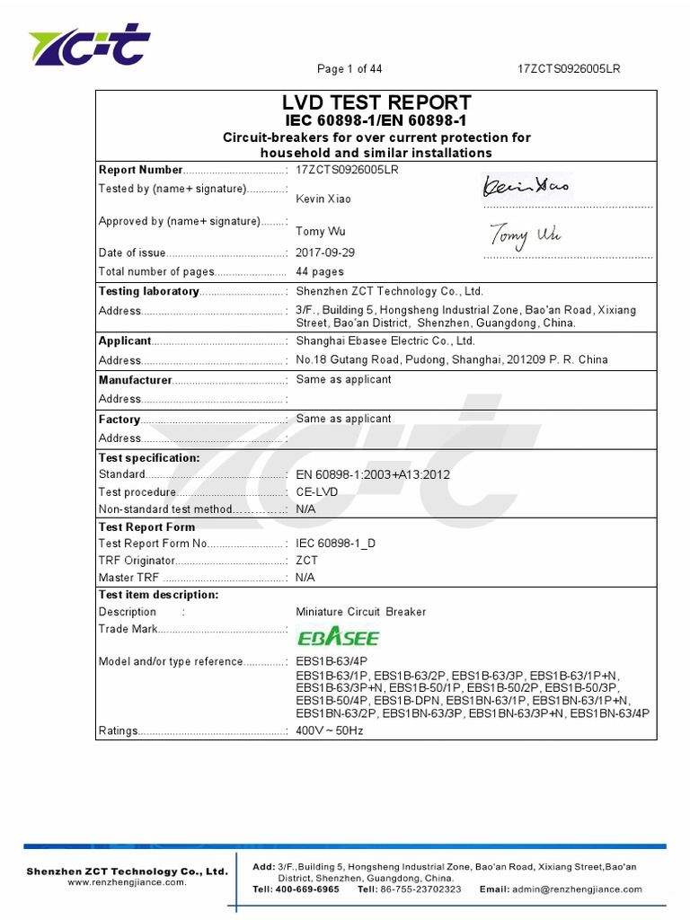 Y EBS1B-CE Report | Download Free PDF | Electrical Connector ...