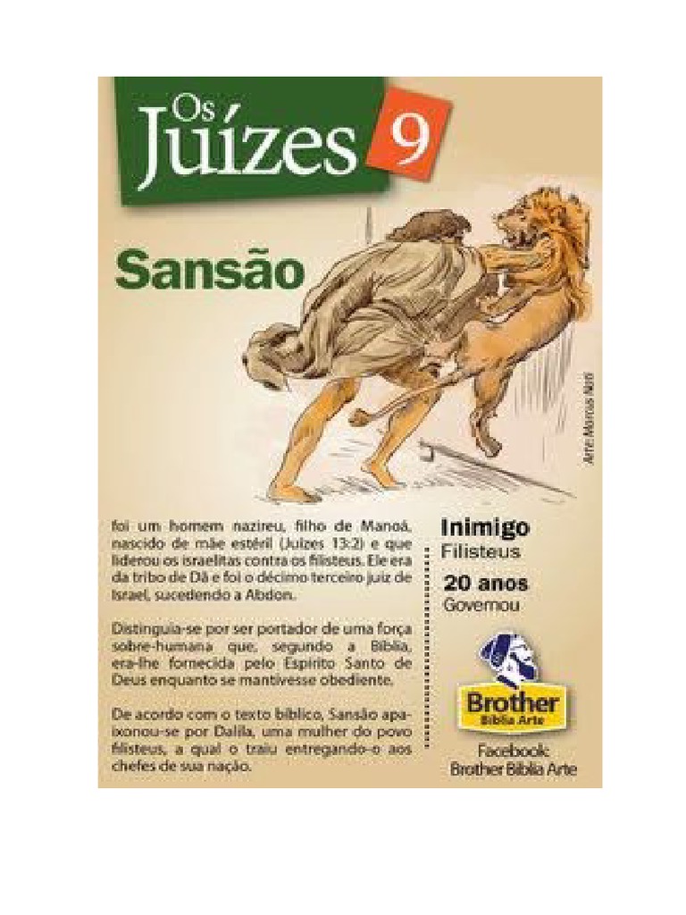 Imagens Do Livro de Juizes e Resumo | PDF Imagens Do Livro de Juizes e Resumo | PDF