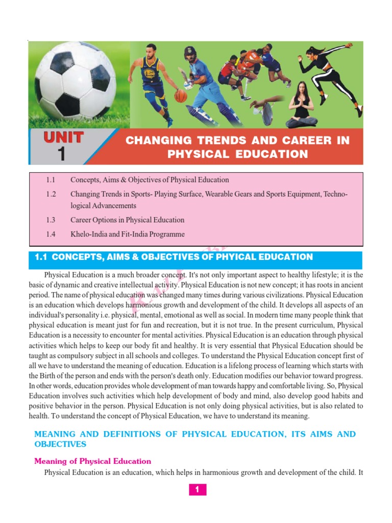 Unit 1 | PDF | Teachers | Sports