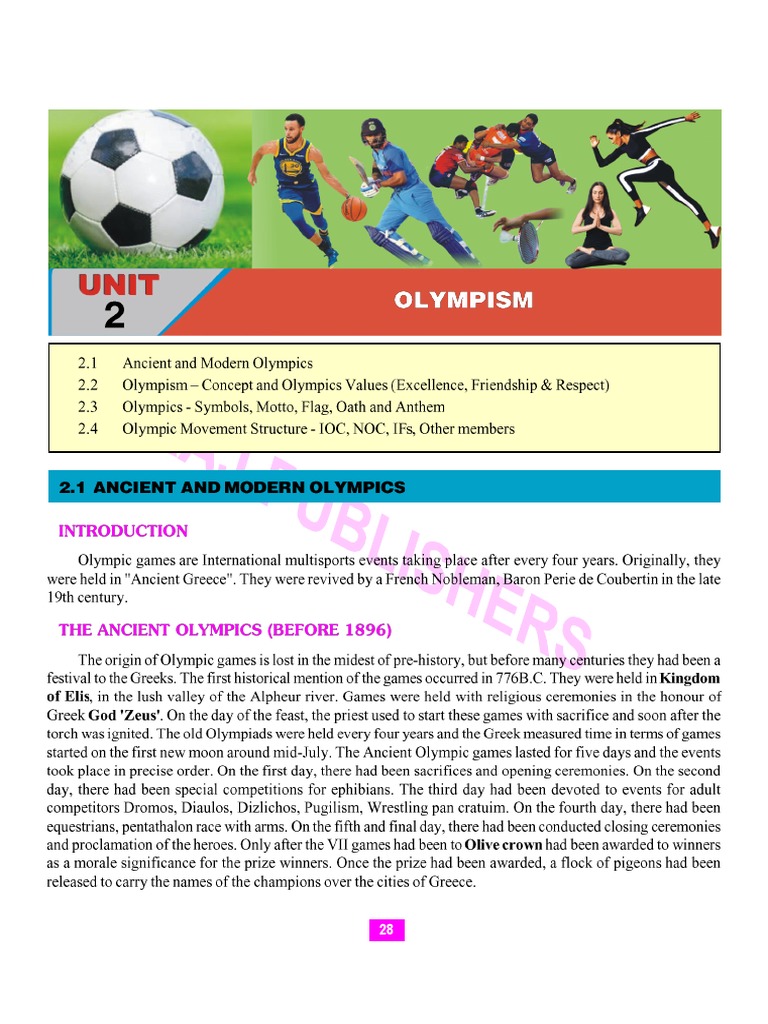 Unit 2 (New) | PDF | International Sports Competitions | Sports