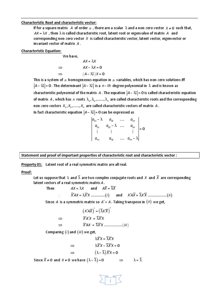 Downloadfile 2 Pdf Eigenvalues And Eigenvectors Matrix Mathematics
