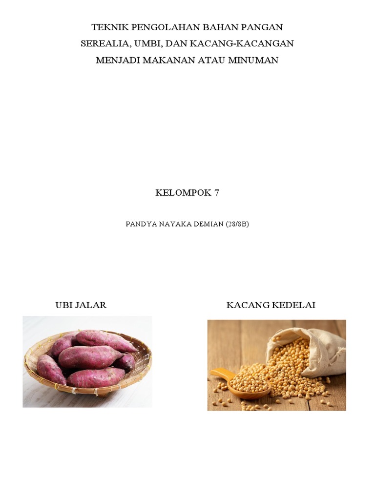 Teknik Pengolahan Bahan Pangan | PDF