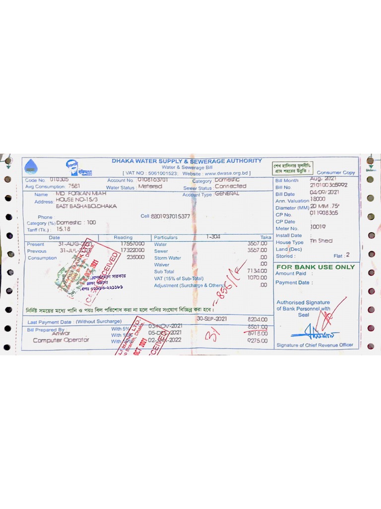 Utility Bill Bashabo | PDF
