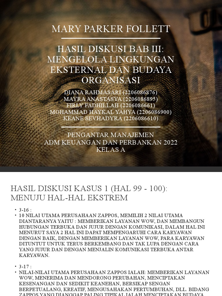 Tugas Pertemuan 3 - Mary Parker Follett | PDF