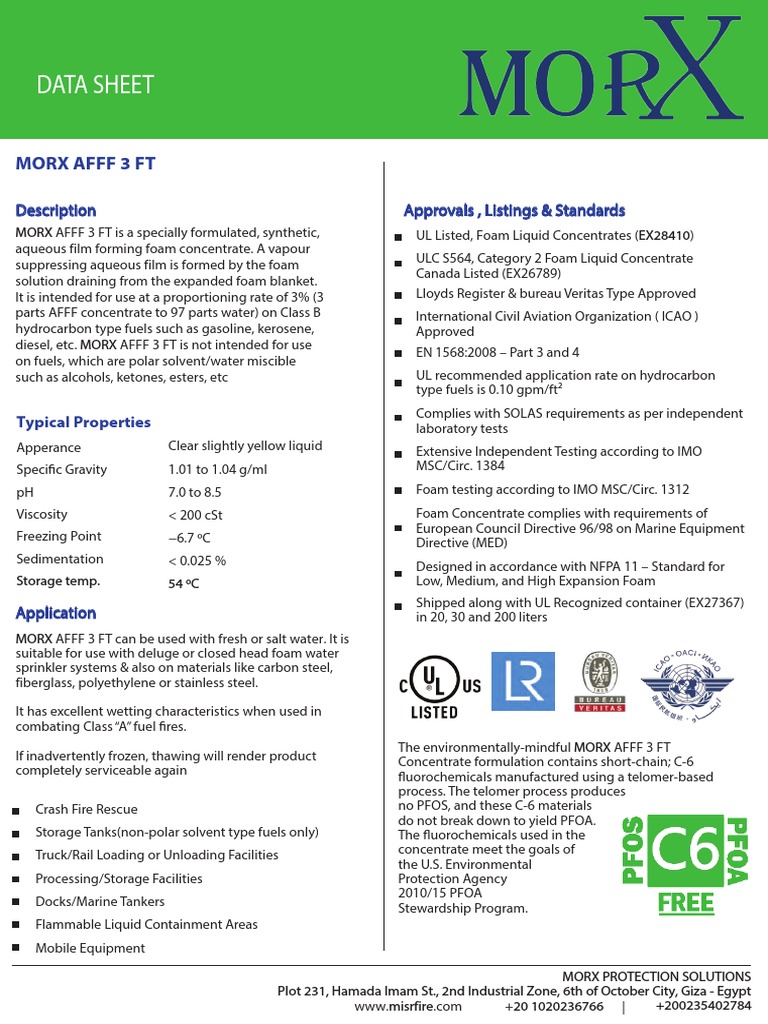 Foam Datasheet | PDF | Chemistry | Materials