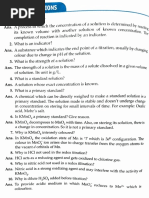 Viva Questions On Titrations XII | PDF | Chemistry | Titration