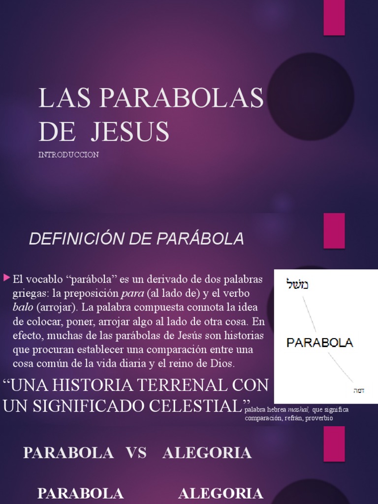 Las Parabolas de Jesus | PDF | Parábolas de Jesús | Jesús
