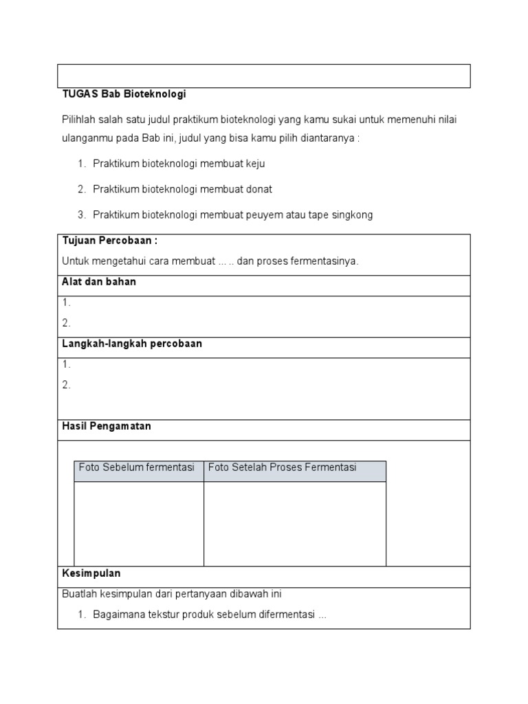 FILE TUGAS Bab Bioteknologi | PDF