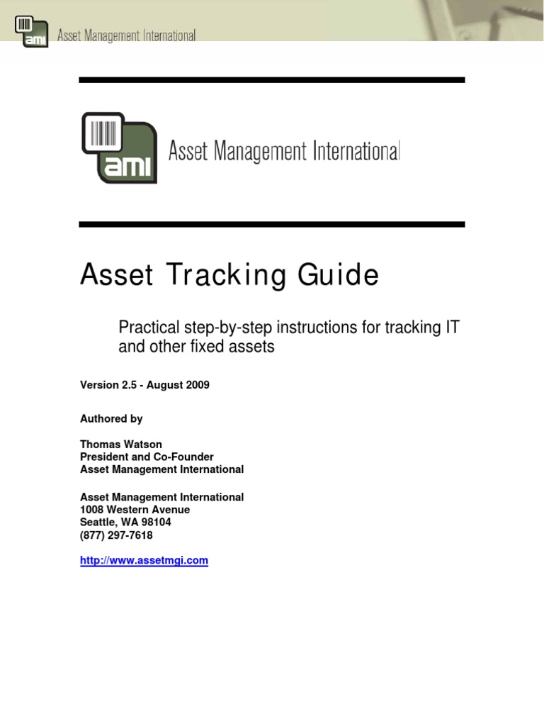 Ami Asset Tracking Guide | PDF | Databases | Barcode