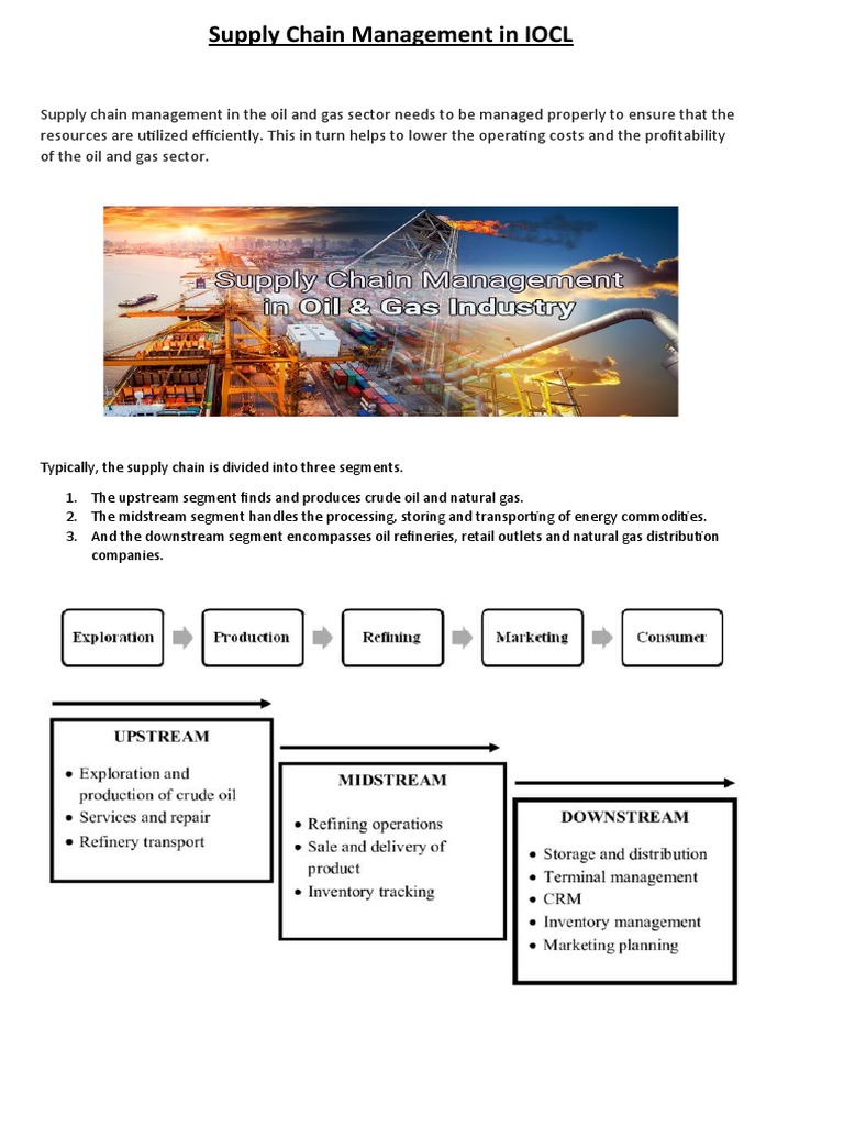Supply Chain Management in IOCL | PDF | Supply Chain Management ...
