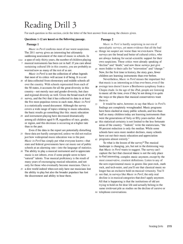 Reading Drill 3 | Download Free PDF | Race (Human Categorization) | Narrative