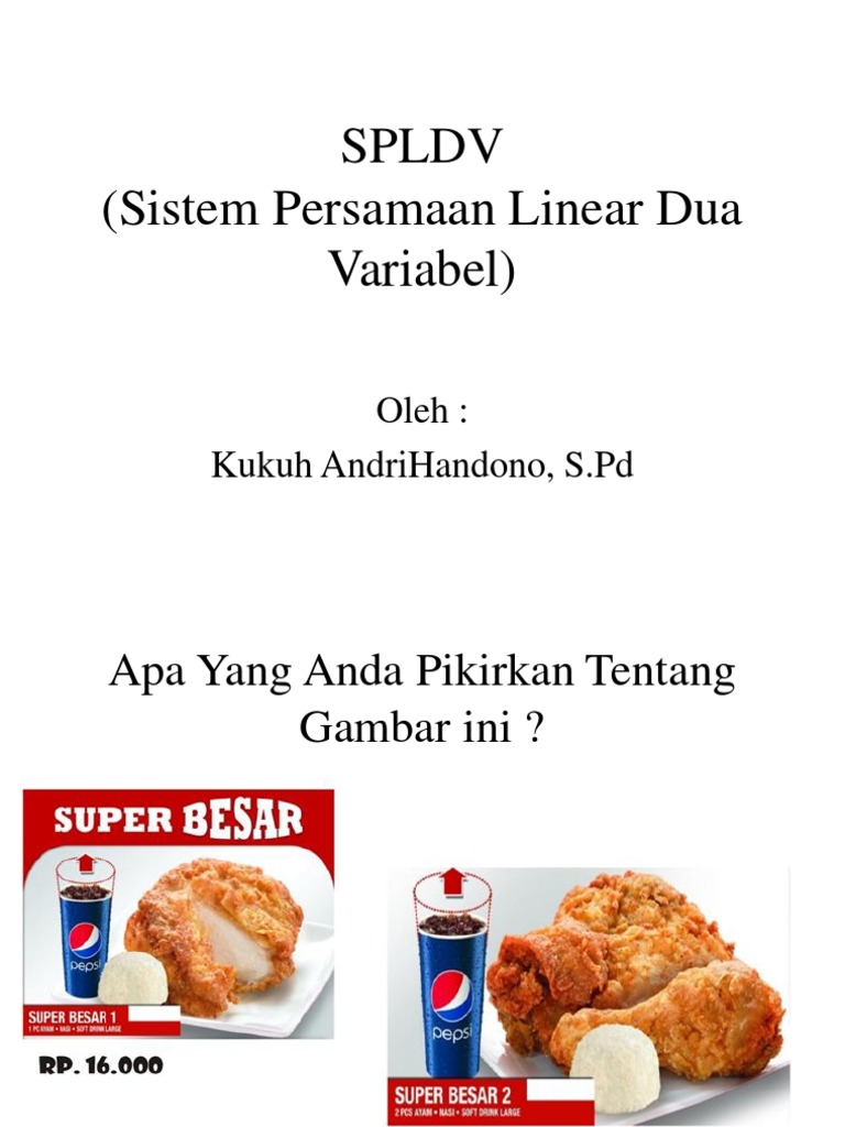 Materi SPLDV | PDF