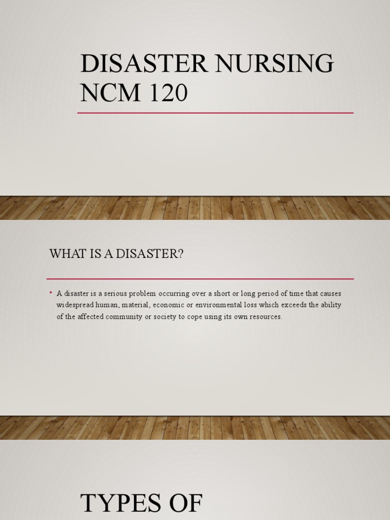 Disaster Nursing and Management Guide | PDF