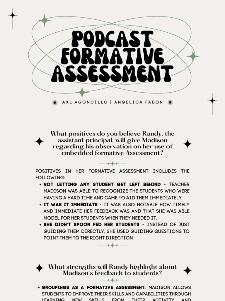 Agoncillo Fabon Podcast Formative Assessment | PDF