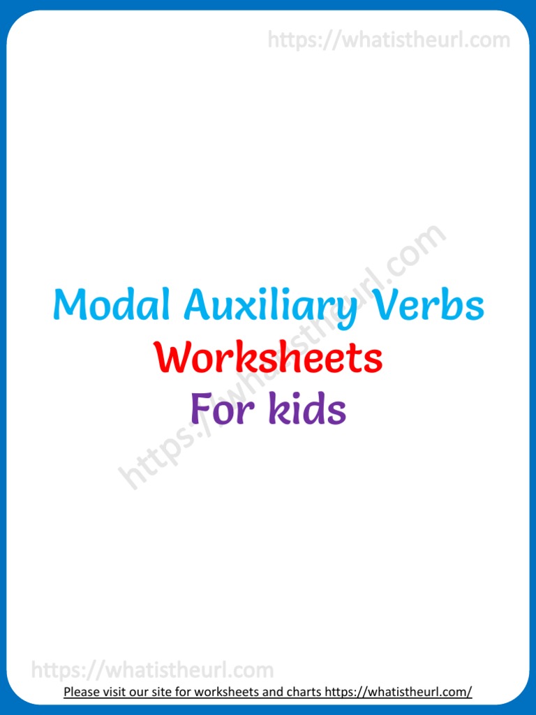 Modal Auxiliary Verbs Worksheets | PDF | Linguistic Typology | Language Mechanics