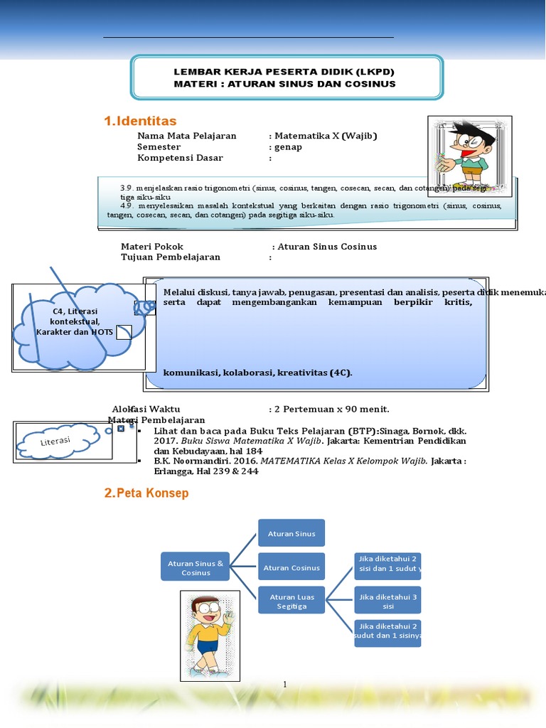 LKPD Aturan Sinus Cosinus1 | PDF