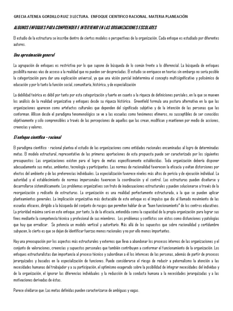 Enfoque Científico Racional | Descargar gratis PDF | Racionalidad ...
