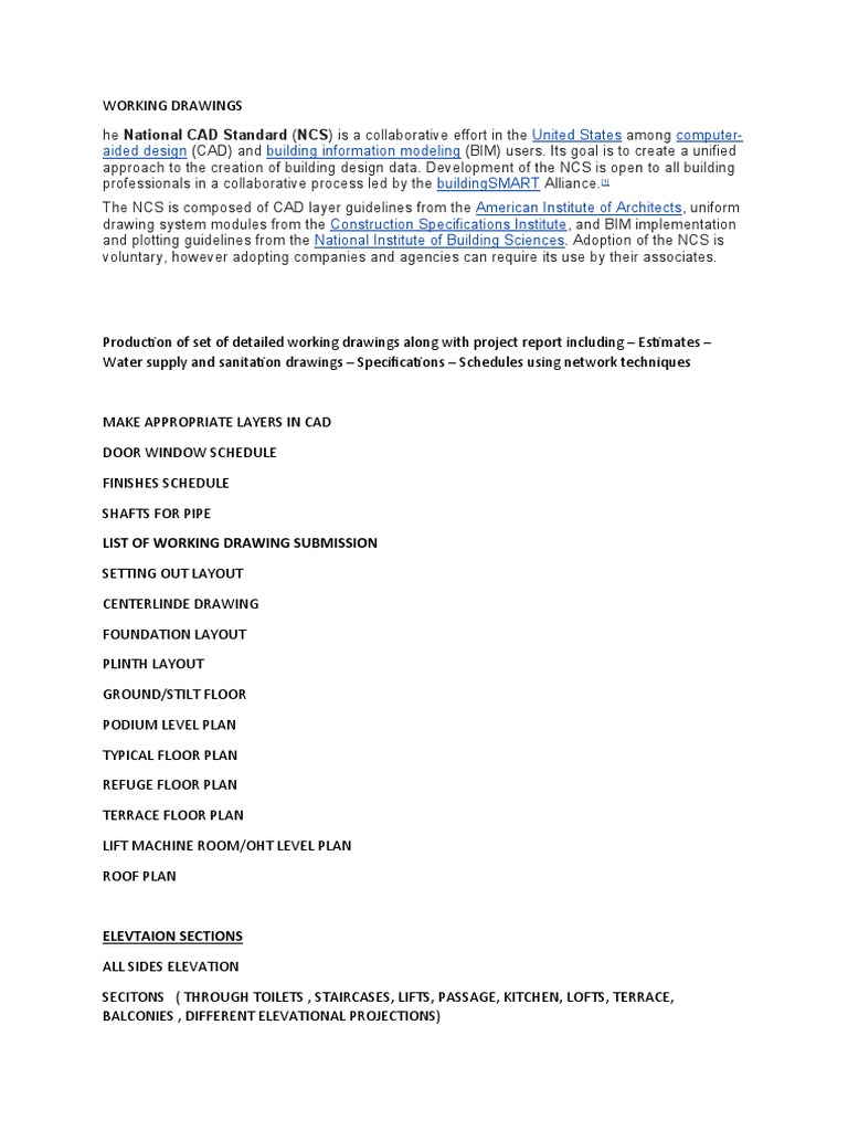 Working Drawings | PDF | Building Information Modeling | Computer Aided ...