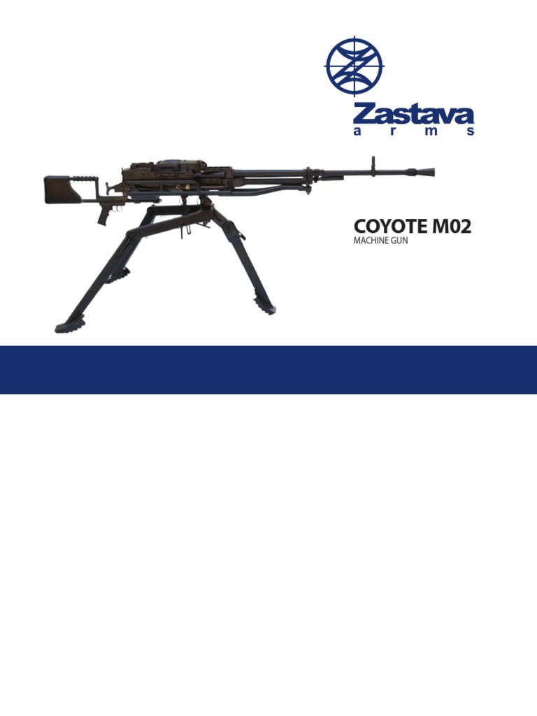 M02 Coyote Stripping and Spare Parts | PDF | Machine Gun | Cartridge (Firearms)