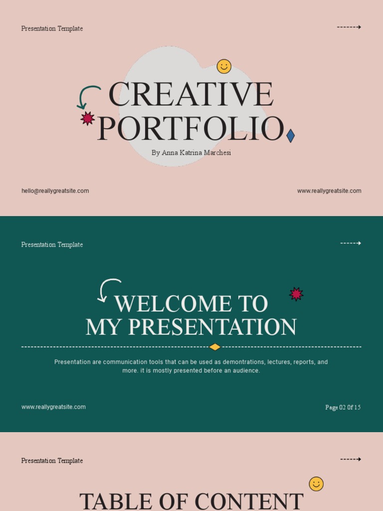Creative Portfolio: Presentation Template | PDF | Communication | Human ...