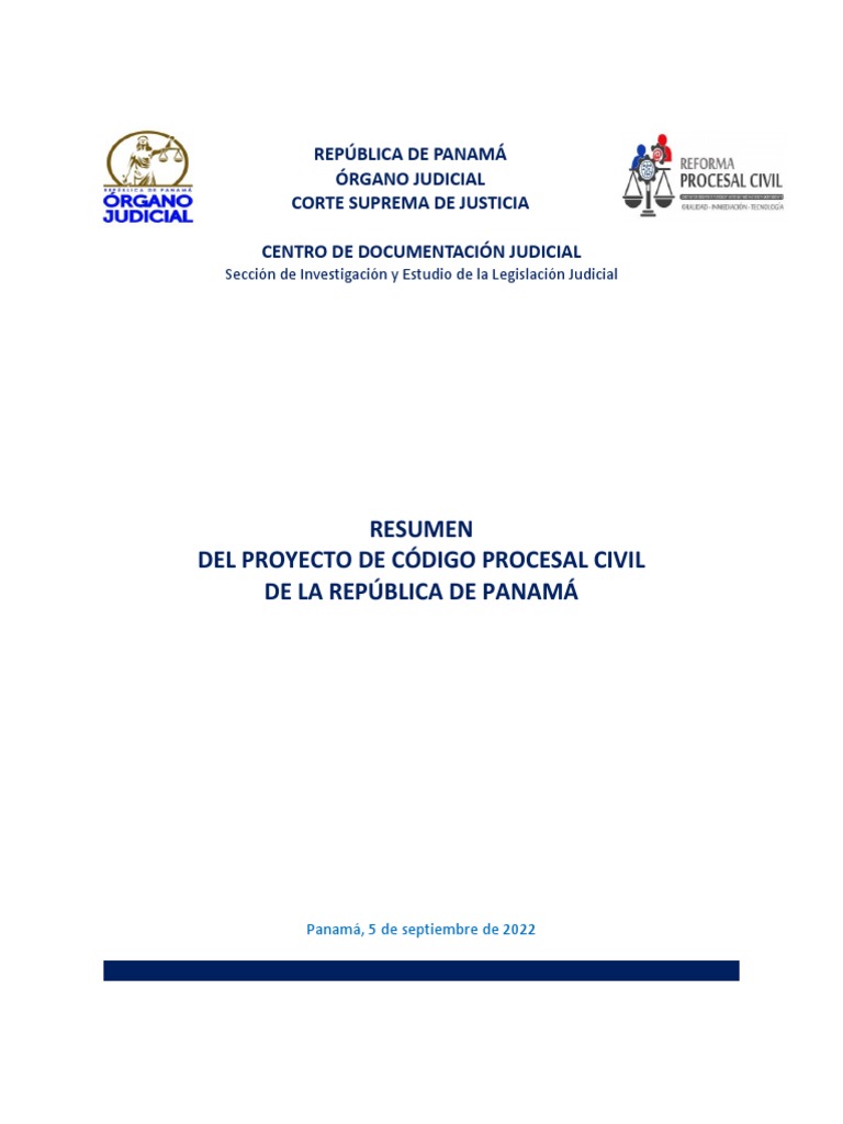 Contenido Esencial Del Proyecto de Codigo Procesal Civil de La ...
