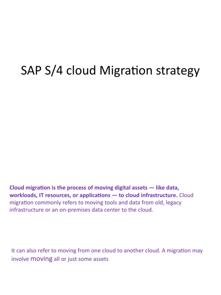 Migration Strategy To Cloud | PDF | Replication (Computing) | Cloud Computing