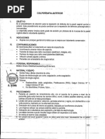 Colpoperineoplastia: Técnica y Procedimiento | PDF