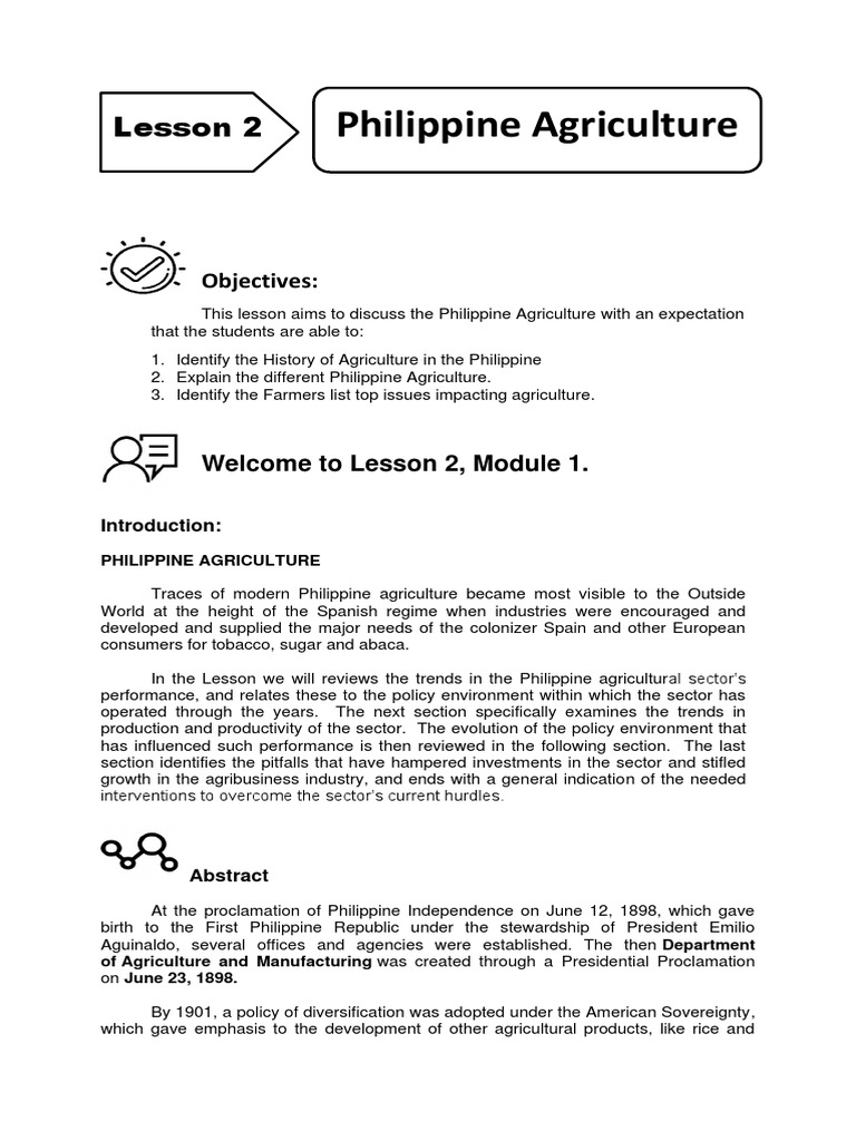 Module 1, Lesson 2 | PDF | Economic Growth | Agriculture