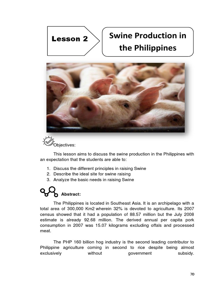 Module 2 Lesson 2 | PDF | Pig | Livestock