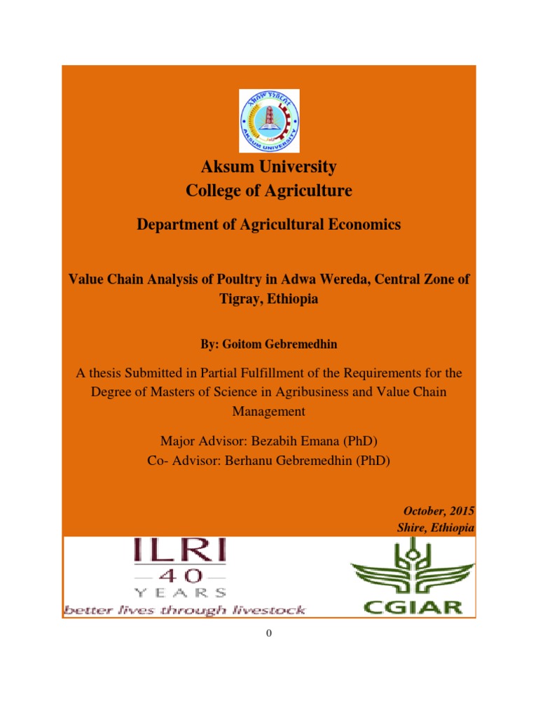 Value Chaine Analysis of Poltry | PDF | Poultry | Value Chain