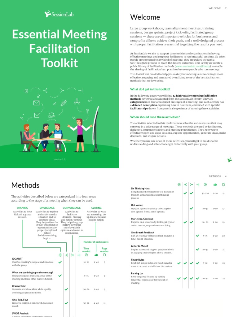 Essential Meeting Facilitation Toolkit Screen v1.3 | PDF | Thought ...