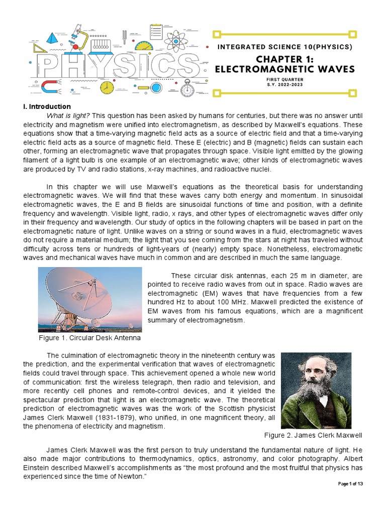 Physics 1 | PDF | Electromagnetic Radiation | Electromagnetic Spectrum