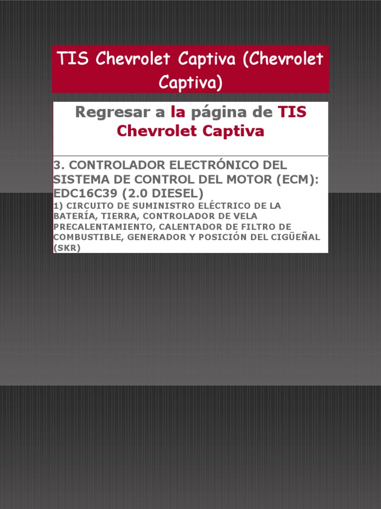 Captiva 2.0 Diesel | PDF | Acelerador | Motor diesel