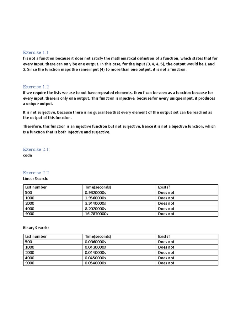 DTG Workshop 2 Besvarelse | PDF | Function (Mathematics) | Time Complexity