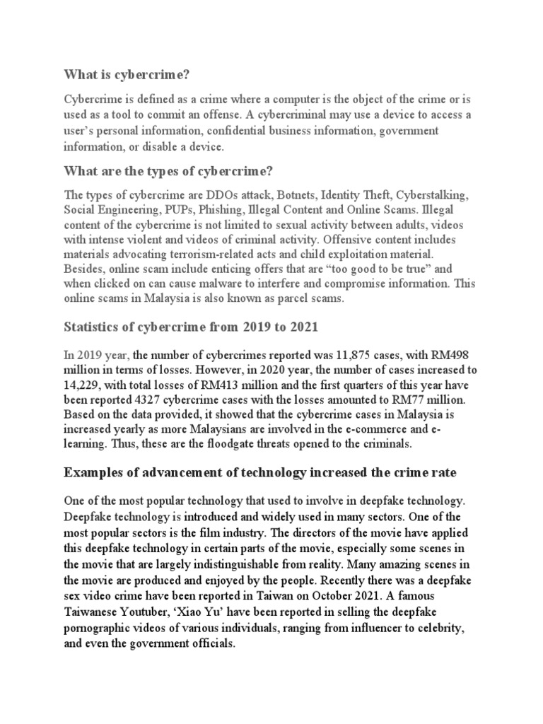 ESAP Assignment | PDF | Cybercrime | Cyberspace