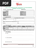 National Youth Development Fund Application | PDF